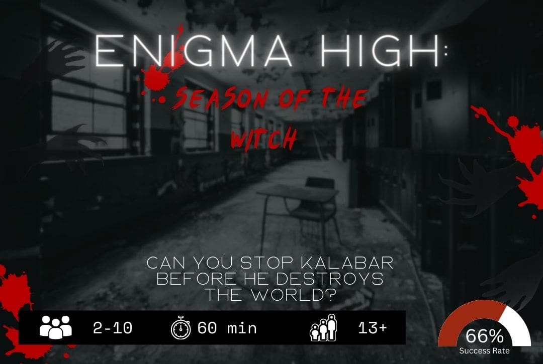 Season Poster for Website – Enter The Enigma Escape Rooms